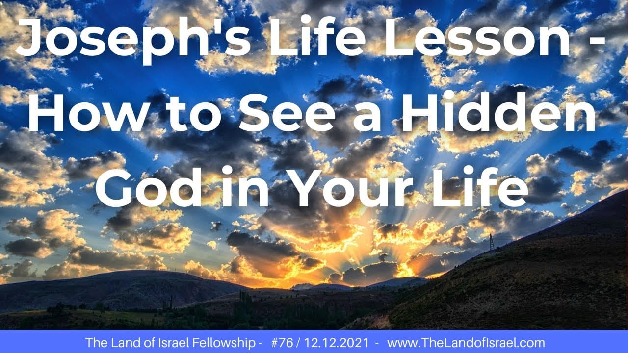 Joseph's Life Lesson -How to See a Hidden God in Your Life- J. Gimpel ...