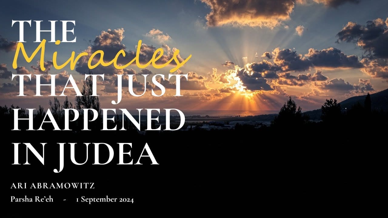 The Miracles That Just Happened in Judea - Ari Abramowitz: The Land of ...